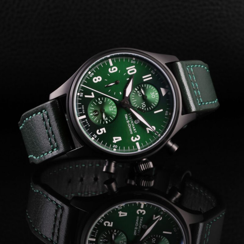 NAV B-CHRONO 42 green Ltd. Edition – WatchKzy.com